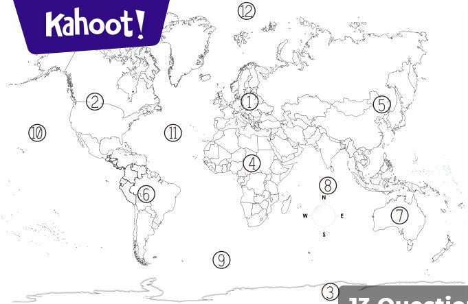 Week 21 - Continents and Oceans - Kahoot! Quiz
