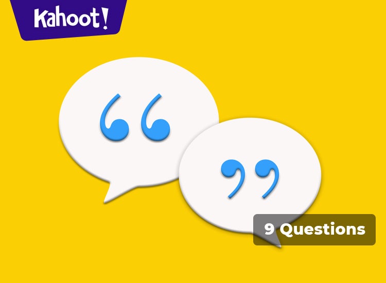 Punctuation Marks - Kahoot! Quiz