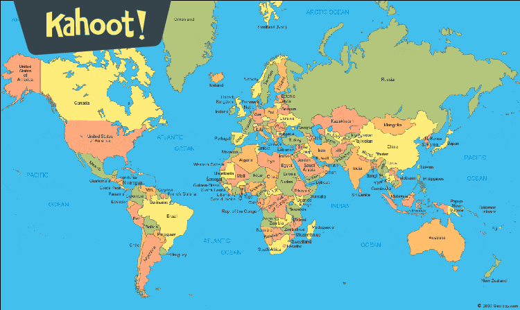 Continents & Countries of the World - Kahoot! Quiz