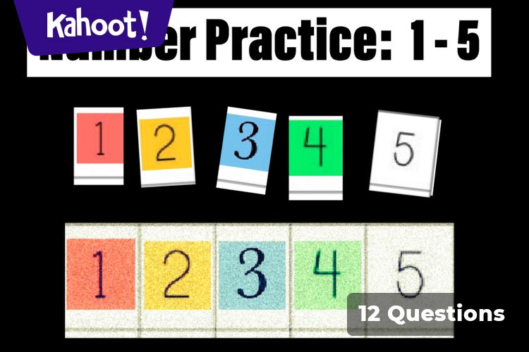 [Math] Number Practice: 1-5 - Kahoot! Quiz