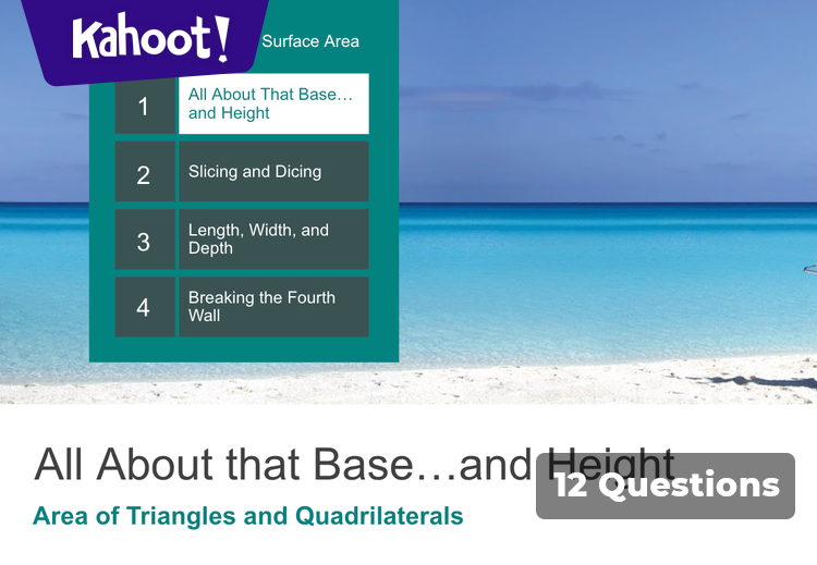 Module 1 T2 Lesson 1 (Area) - Kahoot! Quiz