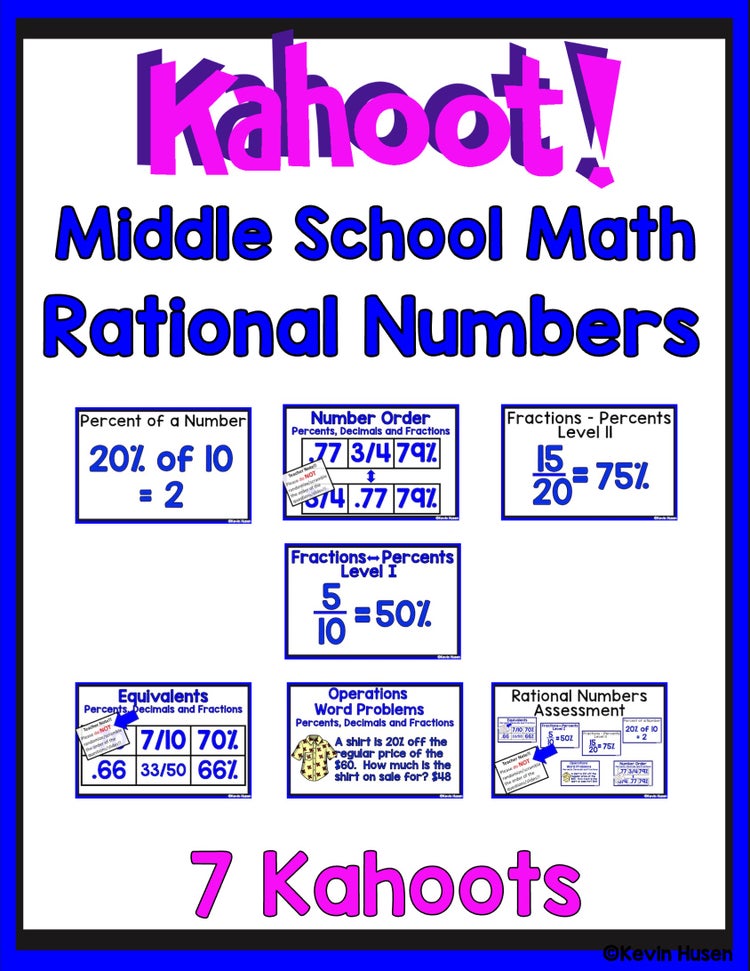 Rational Numbers - Middle School Math - 6th grade 7th grade 8th grade ...