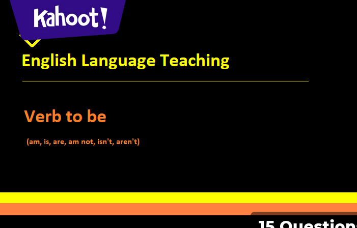 A1 - VERB TO BE - Kahoot! Quiz