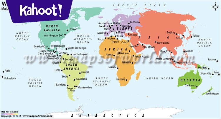 World Capitals - Kahoot! Quiz