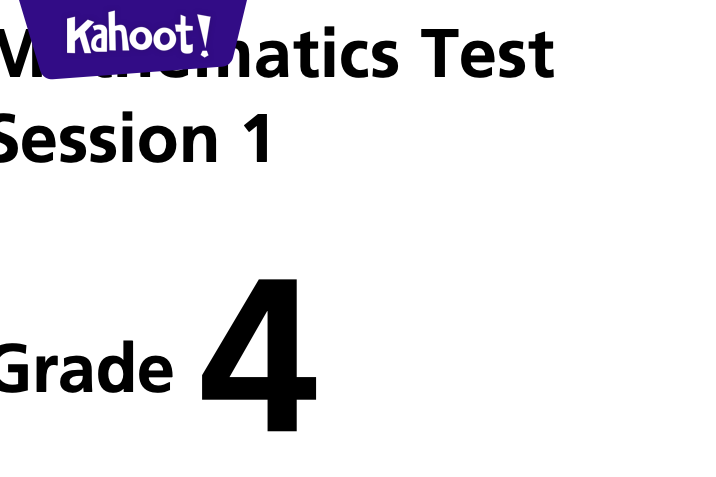 Math - Grade 4 - 2024 - Questar Sampler #1 - Kahoot! Quiz