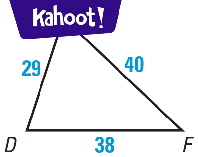 Triangle Inequalities - Kahoot! Quiz