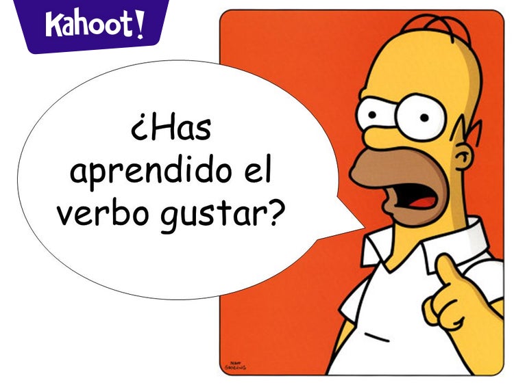 "Gustar" y verbos similares - Kahoot! Quiz