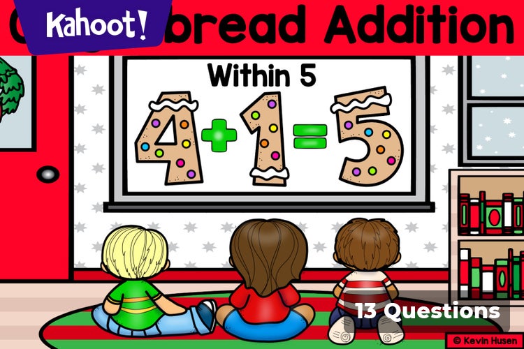 Gingerbread Addition Within 5 (Kindergarten 1st Grade Math Kahoot ...
