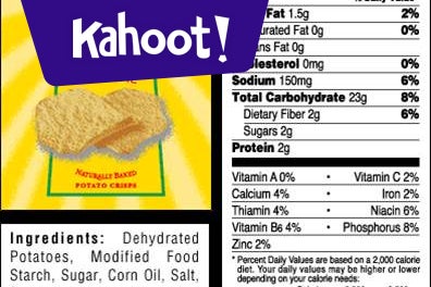 Food Label Kahoot - Kahoot! Quiz