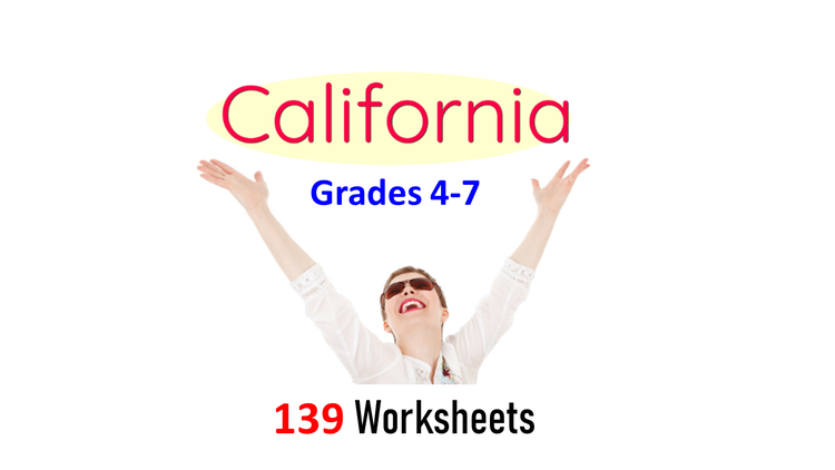 California: 139 Printable Worksheets (Grades 4-7) - Kahoot! Course
