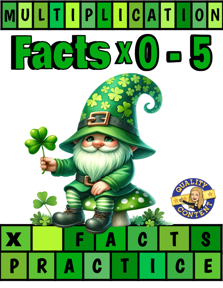 Multiplication Facts Fluency for March & St. Patrick's Day - Kahoot! Course