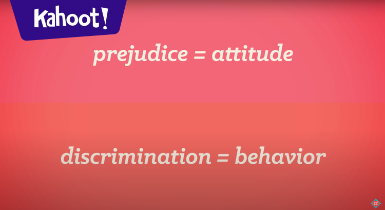 Prejudice vs. Discrimination - Kahoot! Quiz