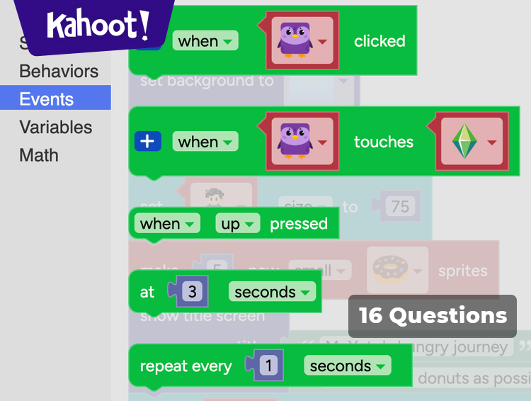 Elementary Game Design - Kahoot! Quiz