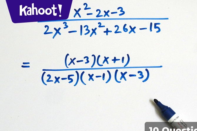 Rational Functions - Kahoot! Quiz