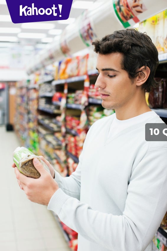 Food labelling - Kahoot! Quiz