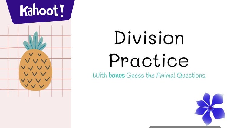 Division - Kahoot! Quiz