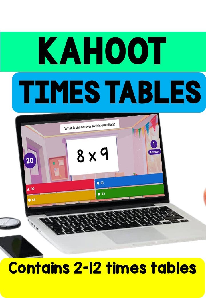 Multiplication -Times Tables (2,3,4,5,6,7,8,9,10,11,12x) - Kahoot! Course