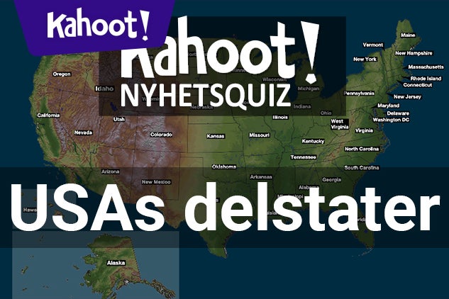 Play Kahoot! | USAs delstater - 20 spørsmål (bokmål)