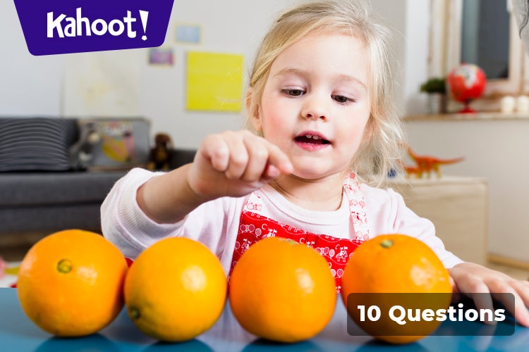 Count and Add Fruits (K.CC.A.1) - Kahoot! Quiz