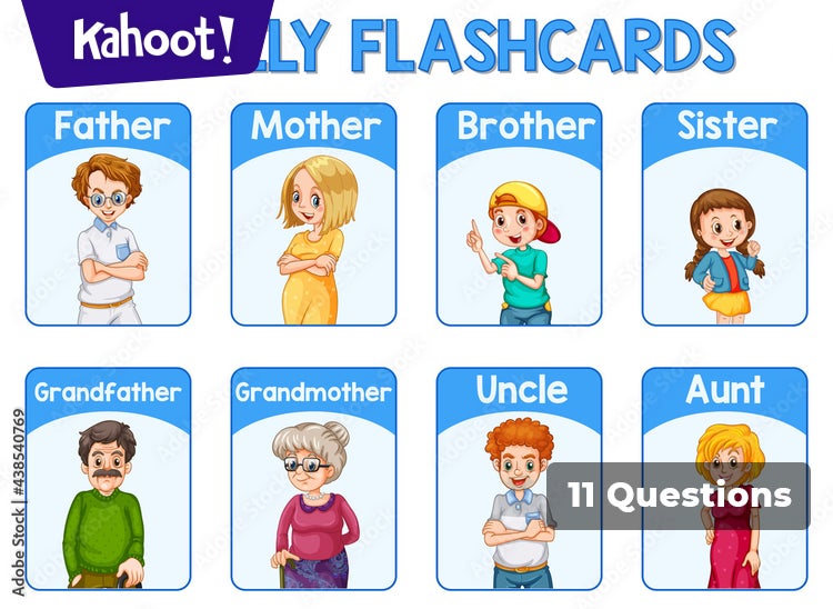 Vocabulary: family members - Kahoot! Quiz