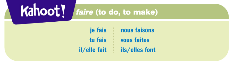 D'accord I 5A.2 verbes irreguliers -IR - Kahoot! Quiz