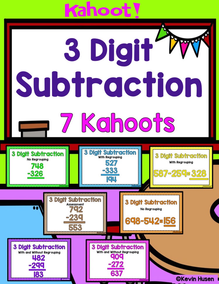 3 Digit Subtraction (3rd Grade 4th Grade 5th Grade Math!!) - Kahoot! Course