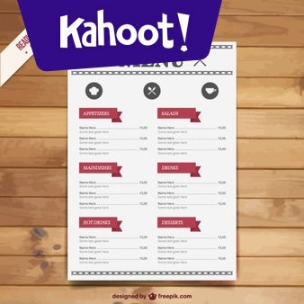 Menu - Kahoot! Quiz