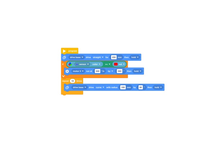 Programmieren mit Pybricks: Bedienen des Programms - Kahoot! Course