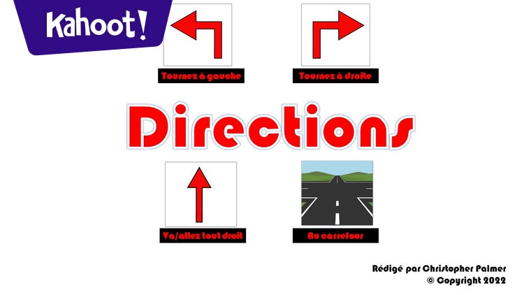 Directions - Niveau 3 - Kahoot! Quiz