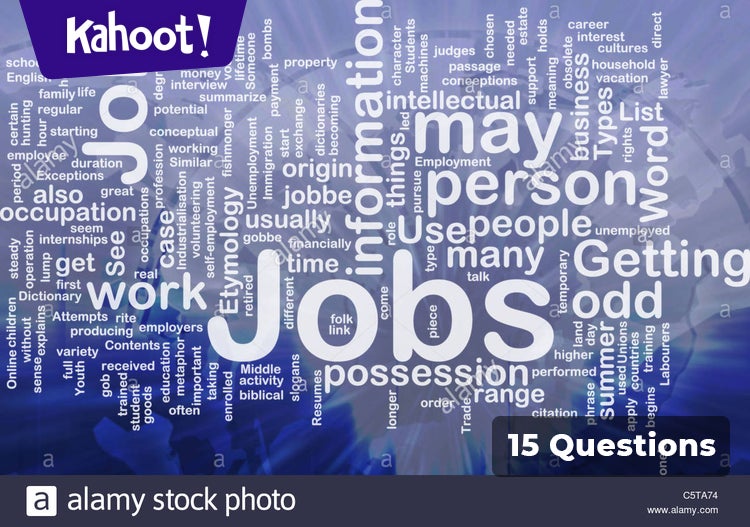 Jobs for Teens Class ( Gateway Book ) - Kahoot! Quiz