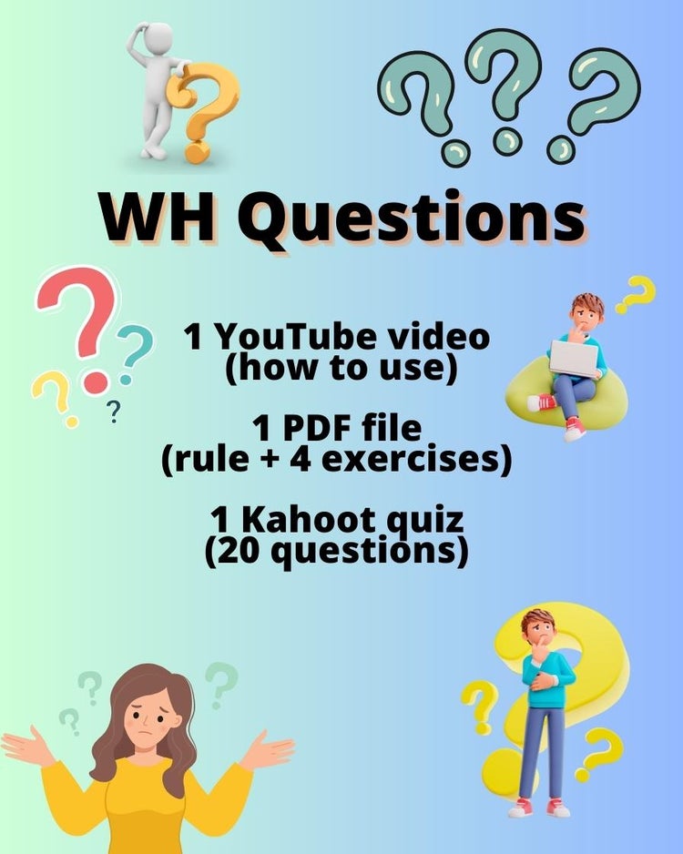 WH Questions - Kahoot! Course