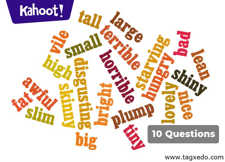 Adjectives (Esl easy) - Kahoot! Quiz