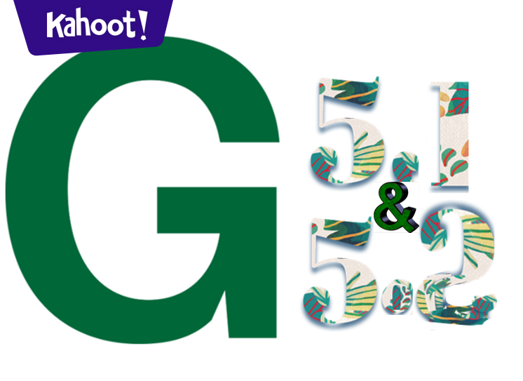 Kahoot! "G" 5.1&5.2 Practice - Kahoot! Quiz