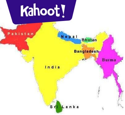 South Asia Map - Kahoot! Quiz