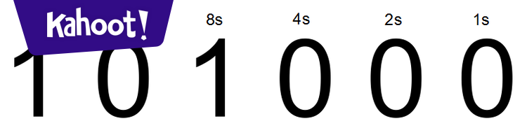 Converting Binary,Denary and Hex - Kahoot! Quiz