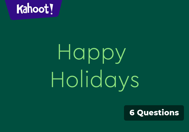 Winter Holiday Words - Kahoot! Quiz
