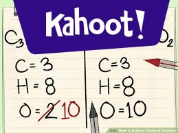 Balancing equations - Kahoot! Quiz