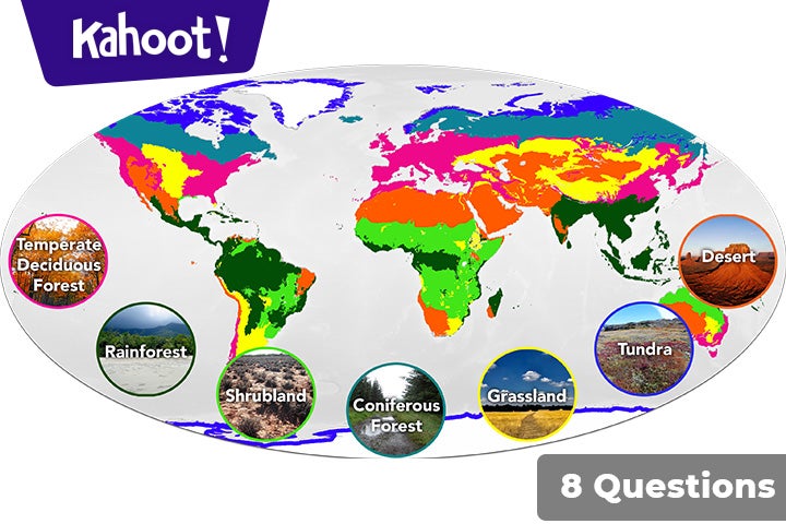 Biomes Vocab. - Kahoot! Quiz