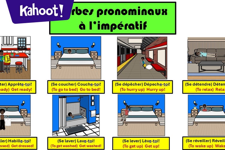 Verbes pronominaux à l'impératif - Niveau 2 - Kahoot! Quiz
