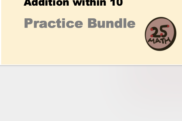Mental Arithmetic: Addition within 10 - Practice Bundle - Kahoot! Course