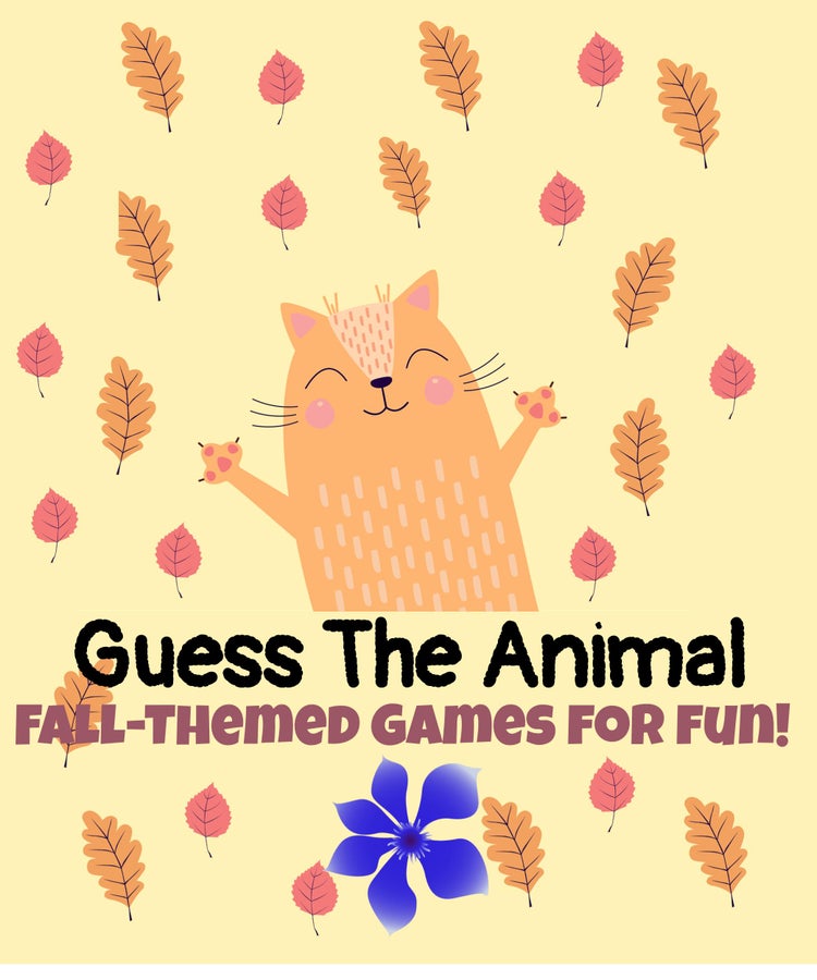 Fall-Theme Guess The Animal! Slow-Reveal Animals BUNDLE 3 - Kahoot! Course