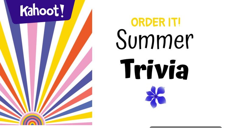 Rank it! Summer Trivia Game - Kahoot! Quiz
