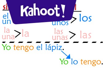 Unidad 1 Lección 1 - Direct Object Pronouns (Avancemos 2) - Kahoot! Quiz