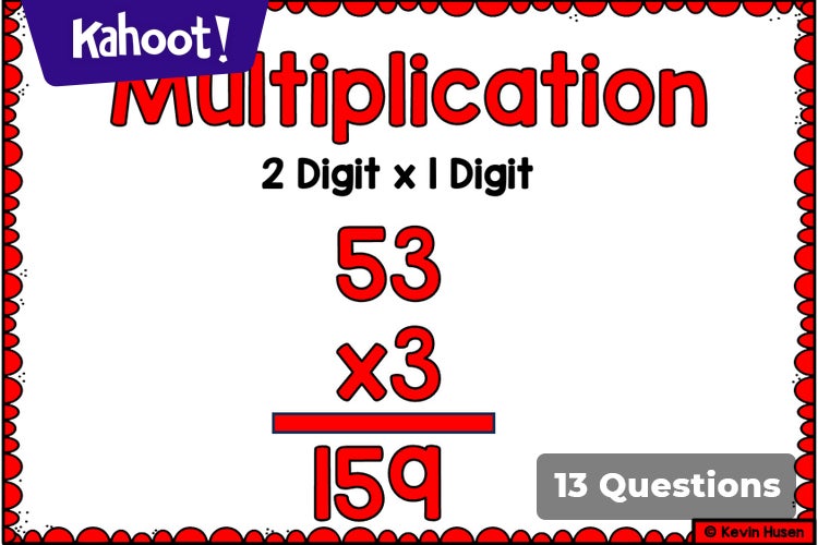Multiplication 2 Digit x 1 Digit (4th Grade 5th Grade Math Kahoot ...