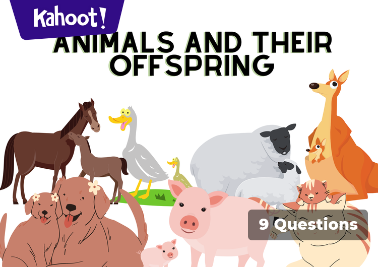 Animals and their Offspring - Kahoot! Quiz