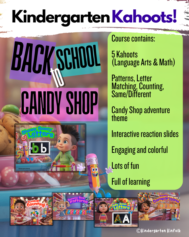 Back to School Candy Shop (Math and Language Arts Kahoots) - Kahoot! Course