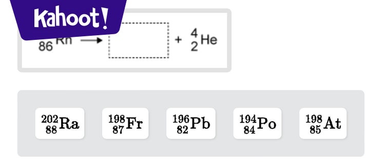 Chemistry: Nuclear Fission and Fusion - Kahoot! Quiz