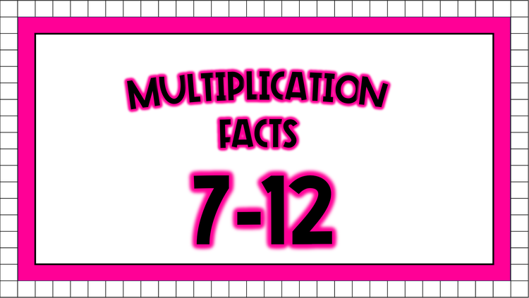 Multiplication Facts (7-12) - Kahoot! Course