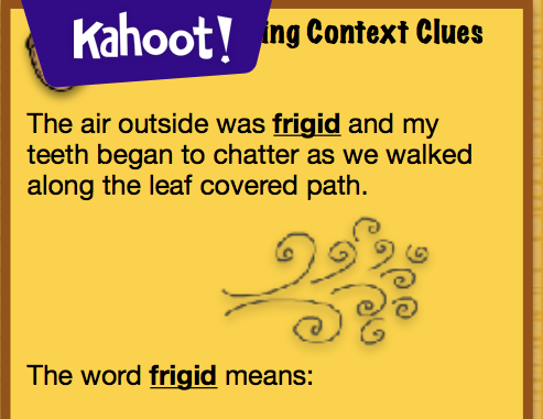 Thanksgiving Context Clues - Kahoot! Quiz