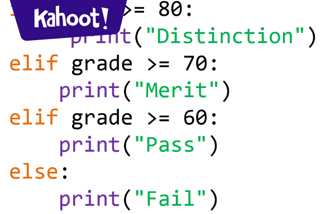 Python 1 - Kahoot! Quiz